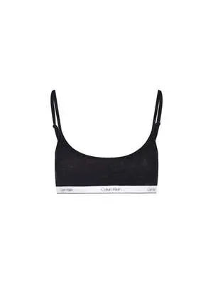 Calvin Klein Logo-band Bralette - Black