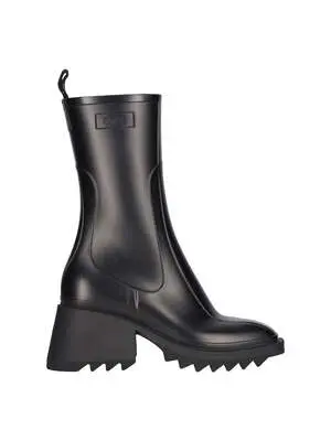 Chloé Lined Tpu Ankle Boots - Black