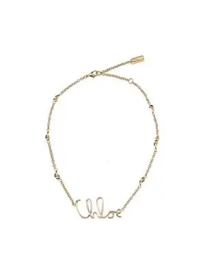 Chloé Brass Bijou Necklace - Gold