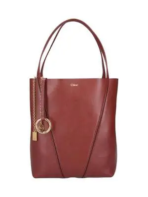 Chloé Italian Cow Leather Shoulder Bag - Brown