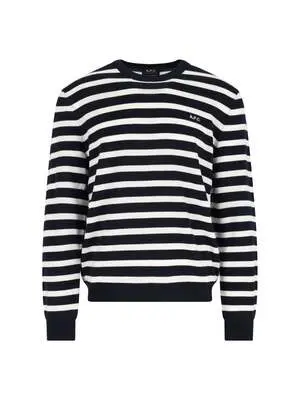 A.p.c. Merino Virgin Wool Crewneck Sweater - Blue