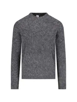Aspesi 100% Wool Crew Neck Sweatshirt - Grey