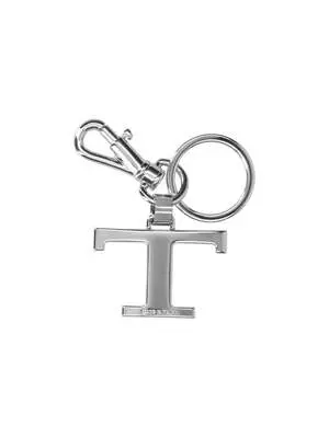 TOD`S Tod's Zamak And Iron Keychain With Logo Detail - Silver