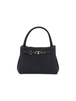 TOD`S Tod's Calf Leather Shoulder Bag - Black