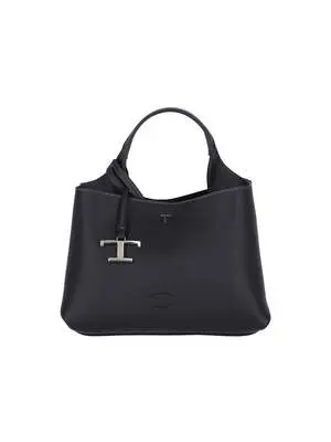 TOD`S Calf Leather Shoulder Bag For - Black