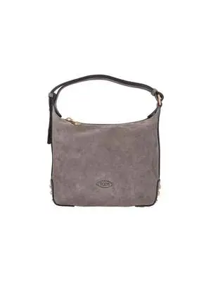 TOD`S Tod's Calf Leather Shoulder Bag - Taupe