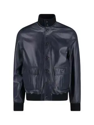 VALSTAR Valstar 100% Leather Men's Jacket Blue
