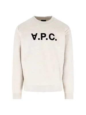 A.p.c. Logo Crewneck Sweatshirt - Grey