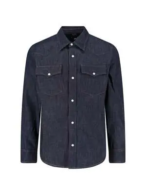 A.p.c. 100% Organic Cotton Shirt - Blue