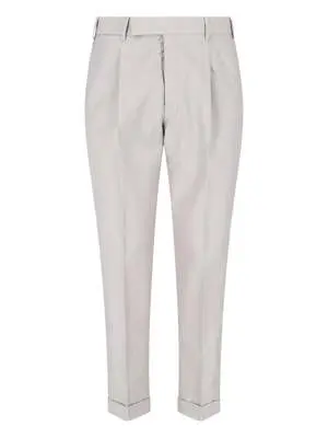 PT TORINO Tailored Wool-cotton Trousers