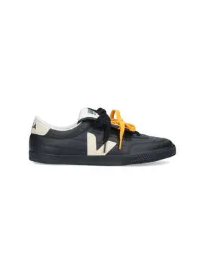 VEJA X MAGLIANO Premium Leather Sneakers For - Black