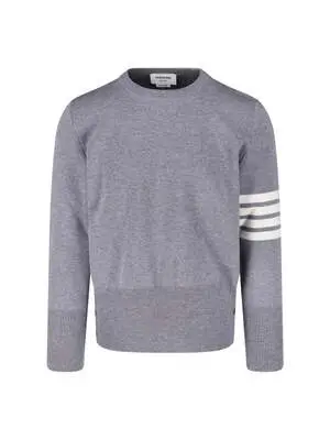 Thom Browne 100% Virgin Wool Sweater - Grey