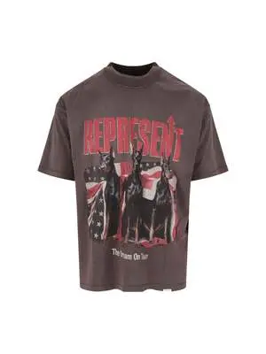 REPRESENT Hemp-cotton T-shirt For - Brown
