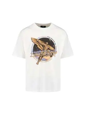 REPRESENT Lightweight 100% Cotton Crewneck T-shirt For - White