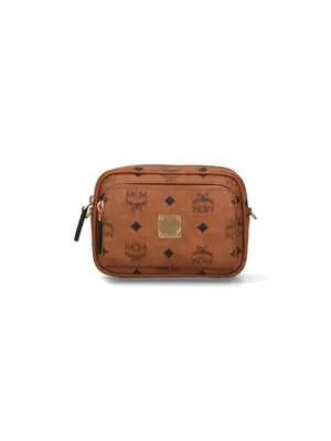 Mcm Mini Crossbody Bag With Cowhide Trim For - Brown
