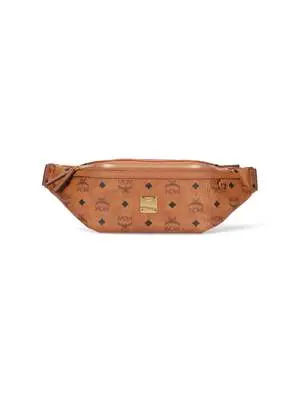 Mcm Cowhide-trim Crossbody Bag - Brown