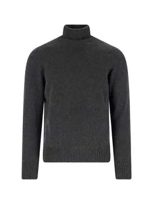 DRUMOHR DRUMOHR Ribbed Turtleneck Sweater Grey