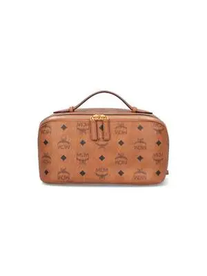 Mcm Cowhide Crossbody Bag - Brown