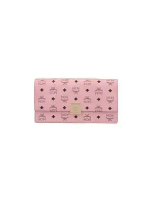 Mcm Style Logo Wallet - Pink