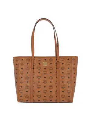 Mcm Structured Mini Handbag - Brown