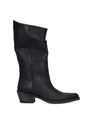 Khaite Leather Boots - Black