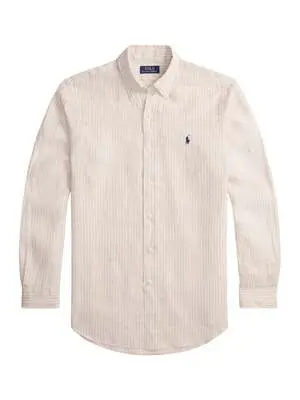 Ralph Lauren Linen Button-up Shirt For - Beige