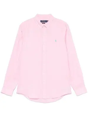 Ralph Lauren Linen Button-up Shirt For - Pink