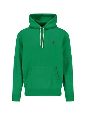 Polo Ralph Lauren Logo Pullover Hoodie - Green