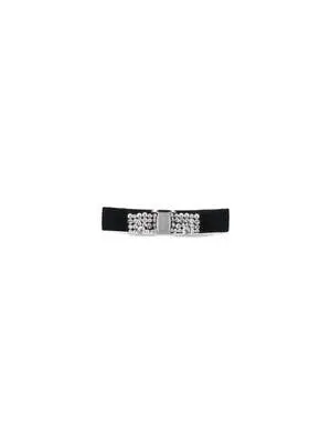 FERRAGAMO Embellished Elastic Belt - Black