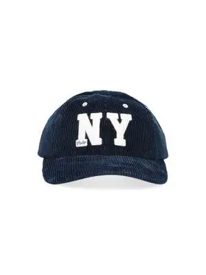 Polo Ralph Lauren Ny" Embroidered Corduroy Cap - Blue
