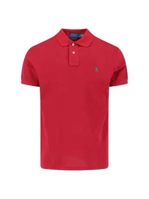 Polo Ralph Lauren Classic 100% Cotton Polo Shirt For - Red