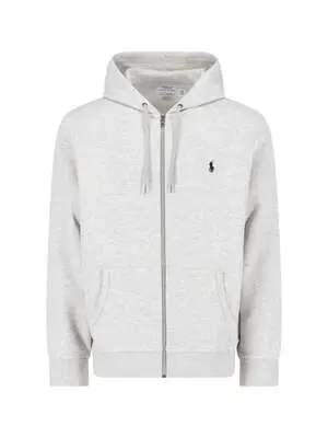 Polo Ralph Lauren Full-zip Hoodie Sweatshirt - Grey