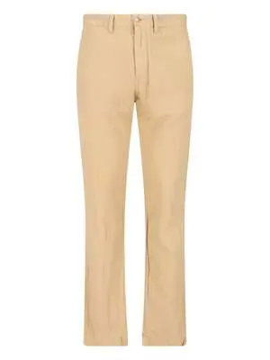 Polo Ralph Lauren Linen-cotton Trousers - Beige