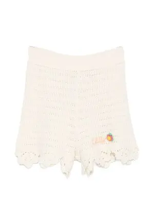 Chloé Cotton Knit Shorts - White