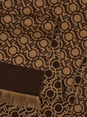 FERRAGAMO Gancini Wool Scarf