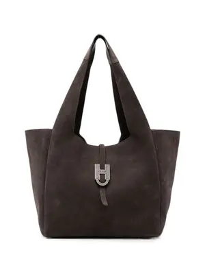 Hogan Trend Leather Tote Bag - Brown