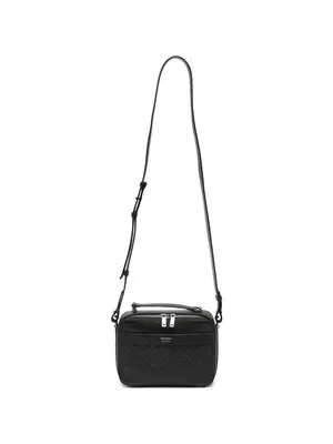 FERRAGAMO Leather Crossbody Bag - Black