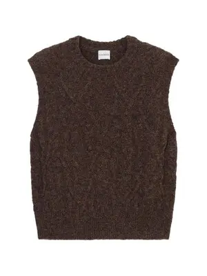 Closed Wool Blend Vest