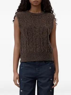 Closed Wool Blend Vest
