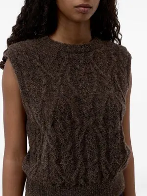 Closed Wool Blend Vest
