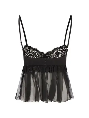 Chloé Silk Lingerie Top