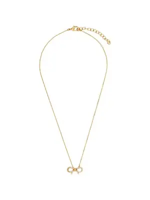 FERRAGAMO Vara Bow Pendant Necklace - Gold
