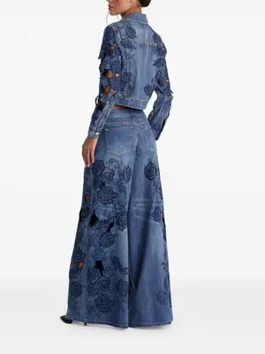 Alice + Olivia Sidney Flared Leg Denim Jeans