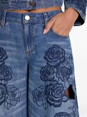 Alice + Olivia Sidney Flared Leg Denim Jeans