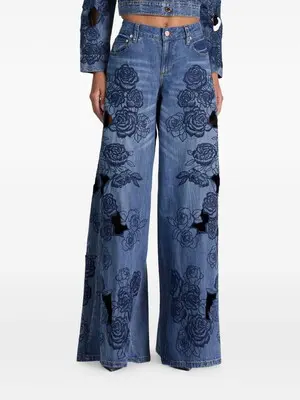Alice + Olivia Sidney Flared Leg Denim Jeans
