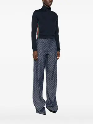 Gucci Web Detail Cotton Blend Sweatshirt