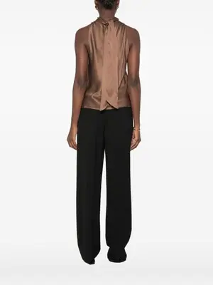 Brunello Cucinelli Silk Asymmetric Top