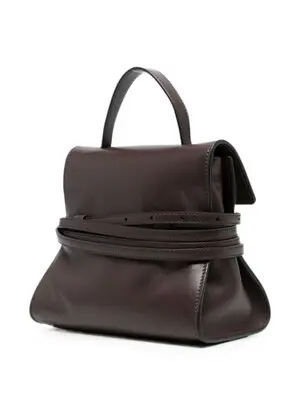 Moschino Tie Me Leather Handbag