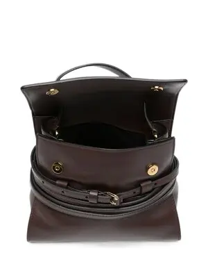 Moschino Tie Me Leather Handbag