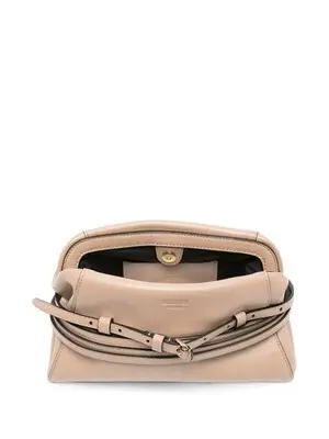 Moschino Tie Me Leather Clutch